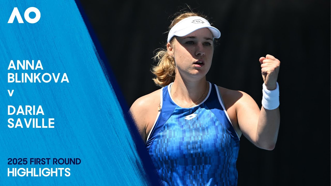Anna Blinkova v Daria Saville Highlights | Australian Open 2025 First ...