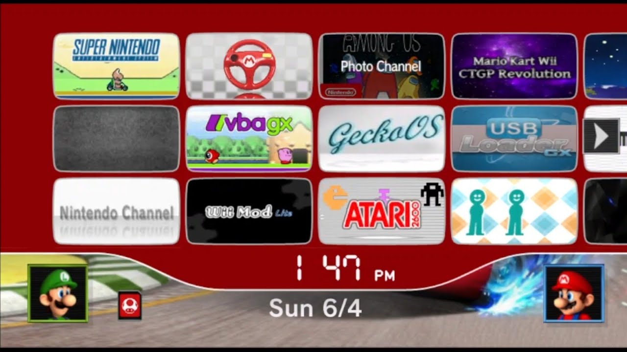 My Modded Wii Menu as of June 4th 2023 - YouTube