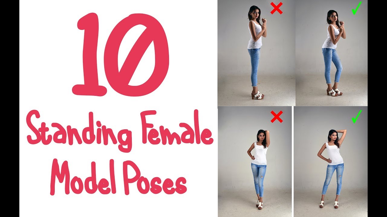 10 standing model poses | right and wrong poses | Neel Patil - YouTube