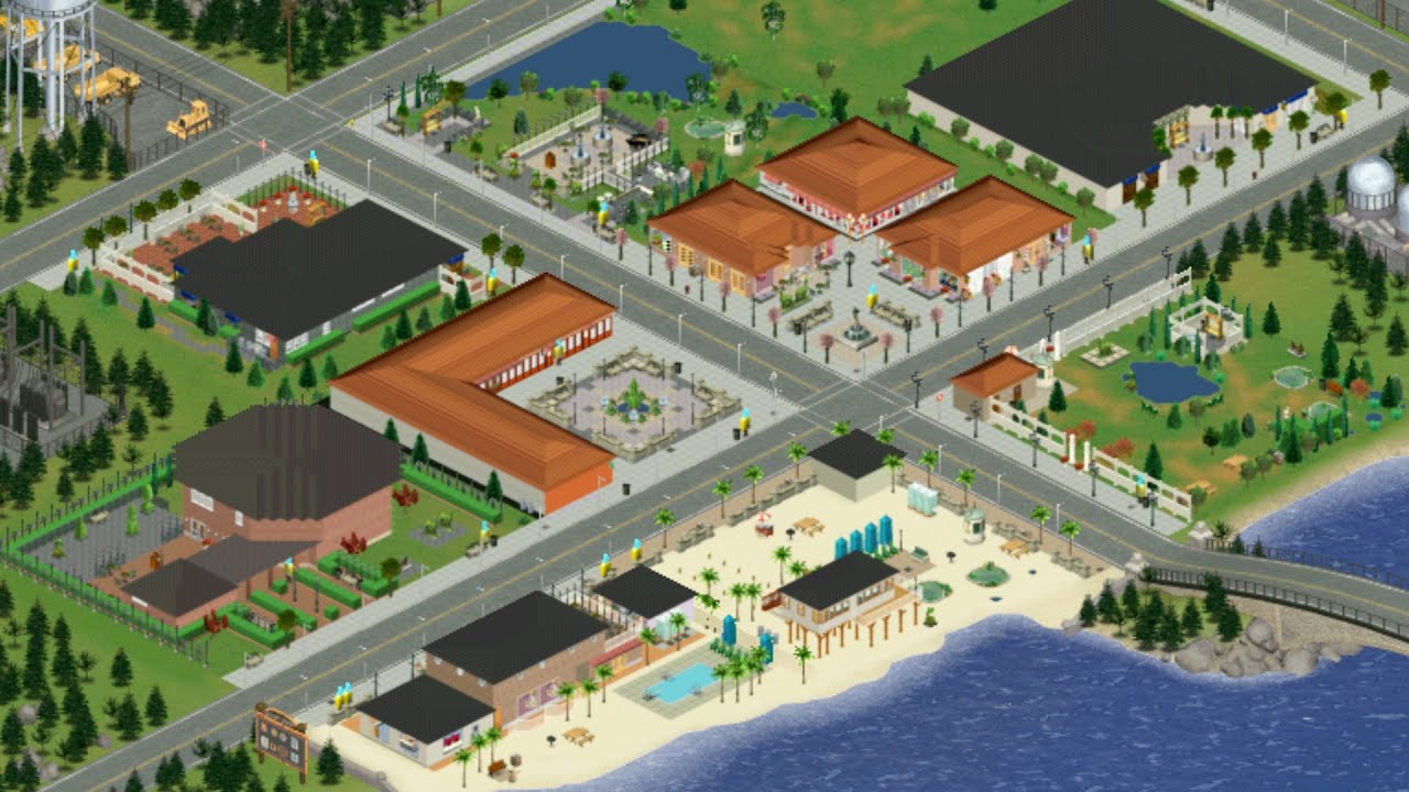 The Sims 1 🚖 Downtown Neighborhood (MUSIC & AMBIENCE) | Hot Date ...