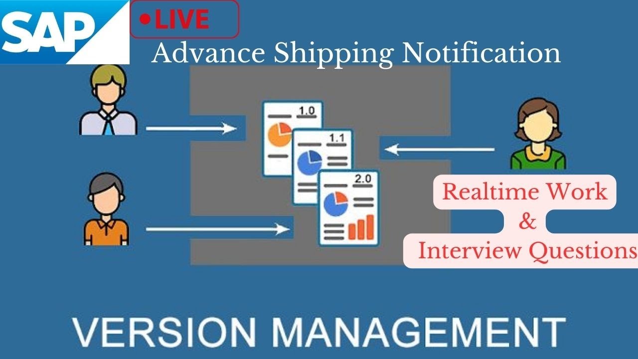 ADVANCE SHIPPING NOTIFICATION || VERSION MANAGEMENT #sapmm - YouTube