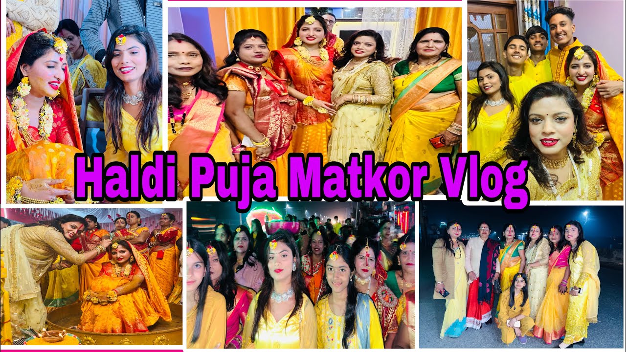 #vlog Haldi Puja Matkor Vlog of sister @StyleD2020 ️😘#sanehaartdiary # ...