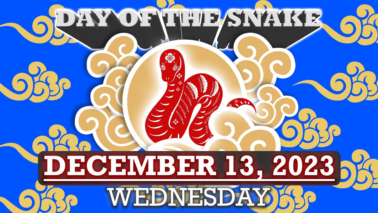 13 December 2023; Wednesday, Day of the Snake - YouTube