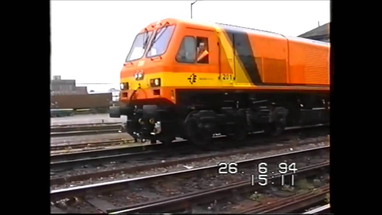 201 class loco leader 201 at Kent Stn Cork June 1994 - YouTube