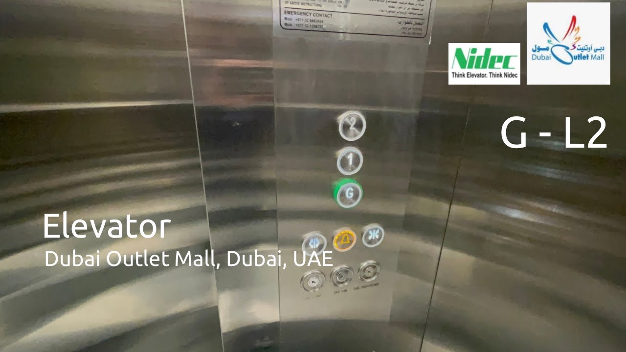 Nidec Elevators - Dubai Outlet Mall, Al Hind 1, Dubai, UAE - YouTube
