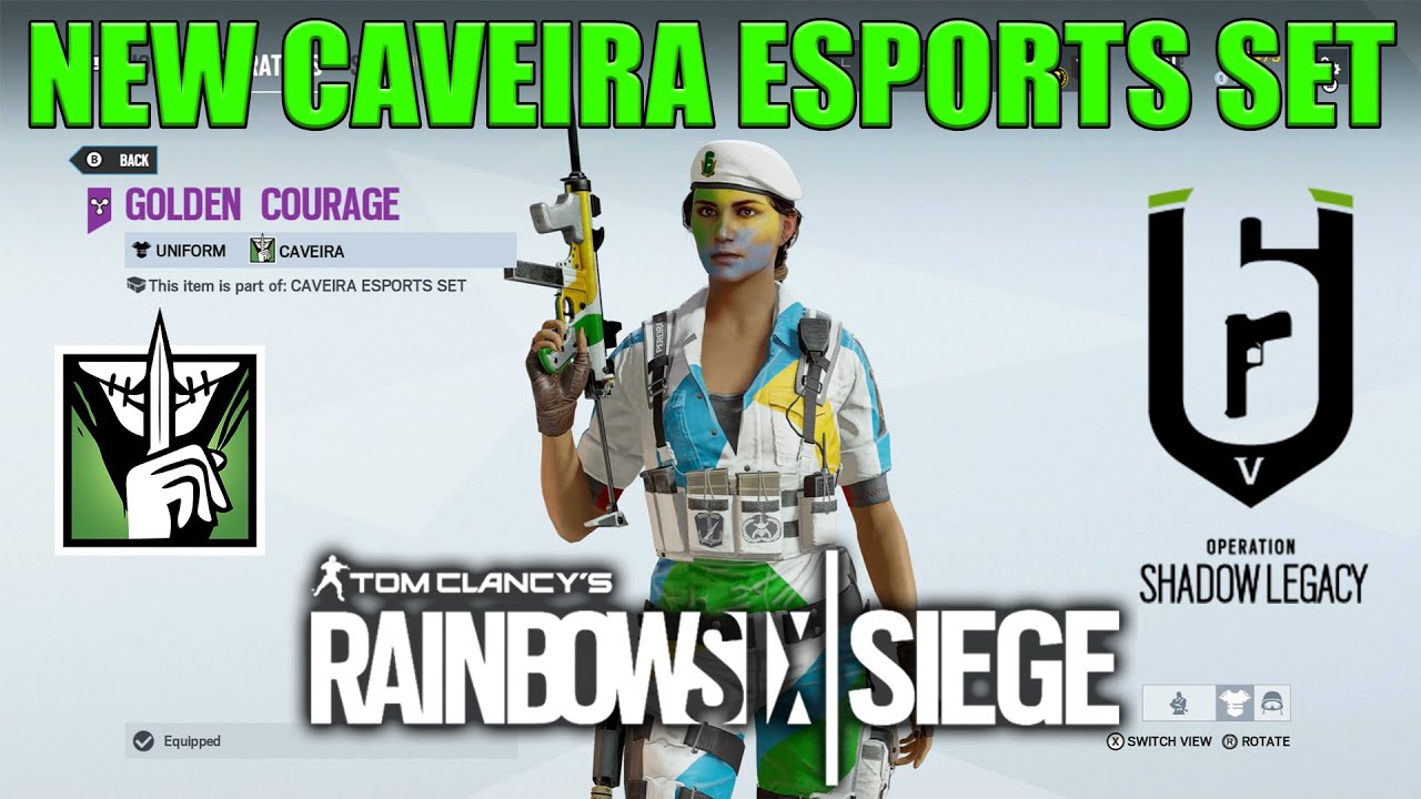 Caveira Esports Set - Rainbow Six Siege - YouTube