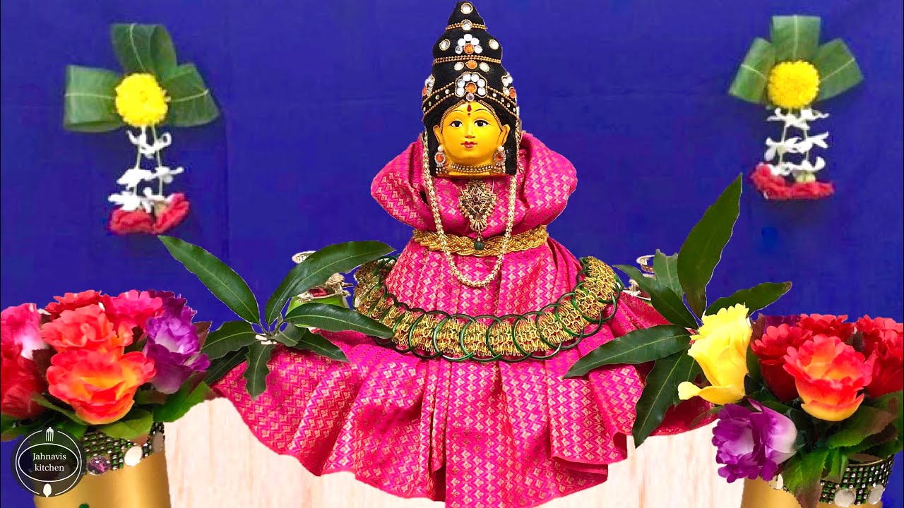 Simple Decoration For Varamahalakshmi Festival 2 simple-decoration-for-varamahalakshmi-festival-2