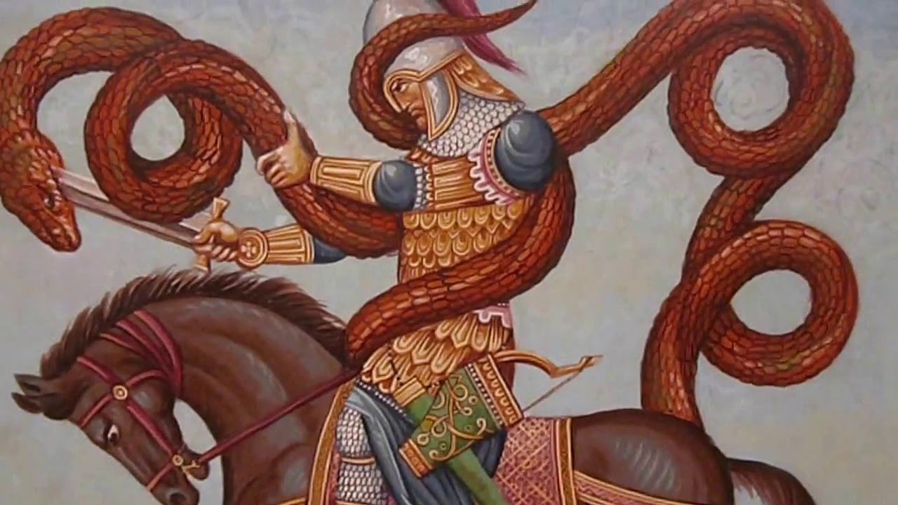 Ακριτες Δημ Σκουρτελης Painting Dim. Skourtelis - YouTube