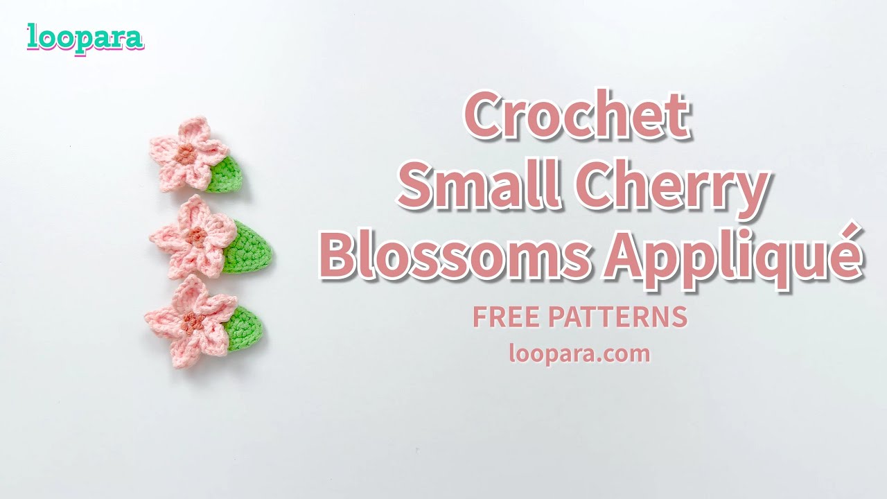 Crochet Cherry Blossom Flower - Free Pattern - YouTube
