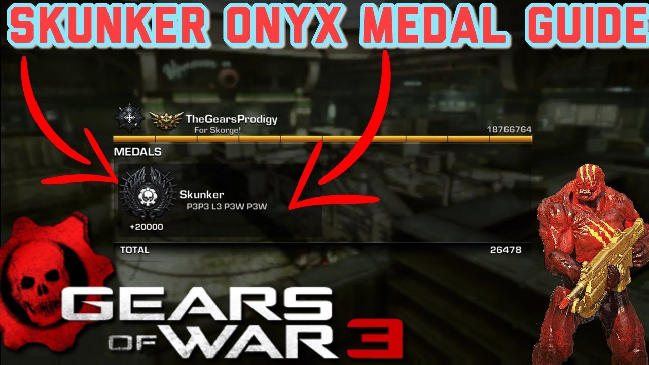 Skunker Onyx Medal Guide - Gears of War 3 - YouTube