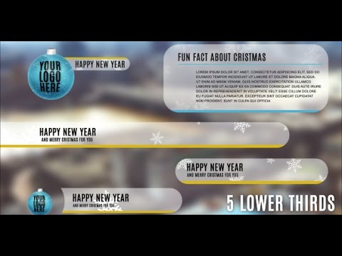 FREE After Effects Template - Christmas Lower Thirds - YouTube
