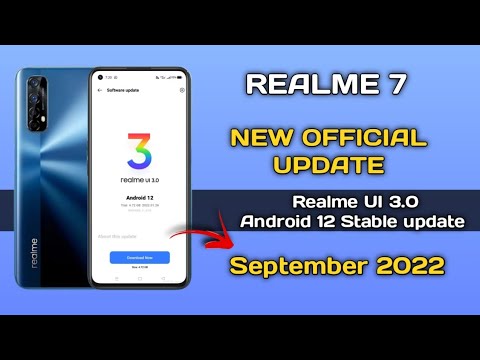 Realme 7 New update Realme UI 3.0 Android 12 Stable update Kab ayega ...