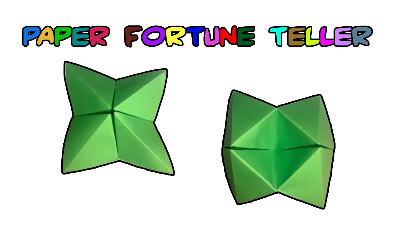 Paper Fortune Teller: DIY Guide for Toddlers - YouTube