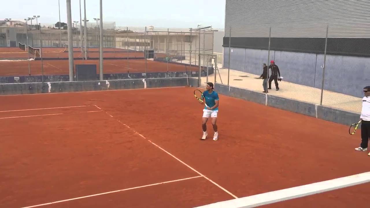 Rafa Nadal's practice session at Manacor - Jan, 26th 2016 - YouTube