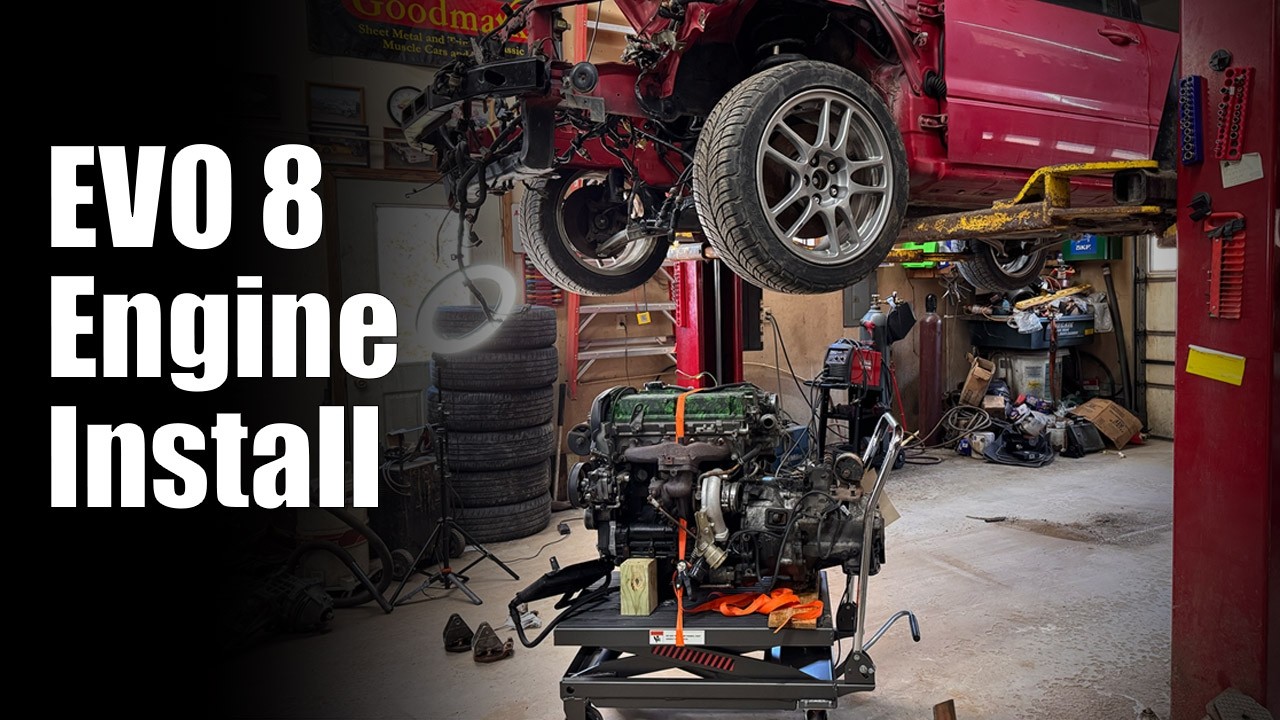 The iconic 4g63 Engine Installed! - Evo 8 Engine & Transmission Install ...