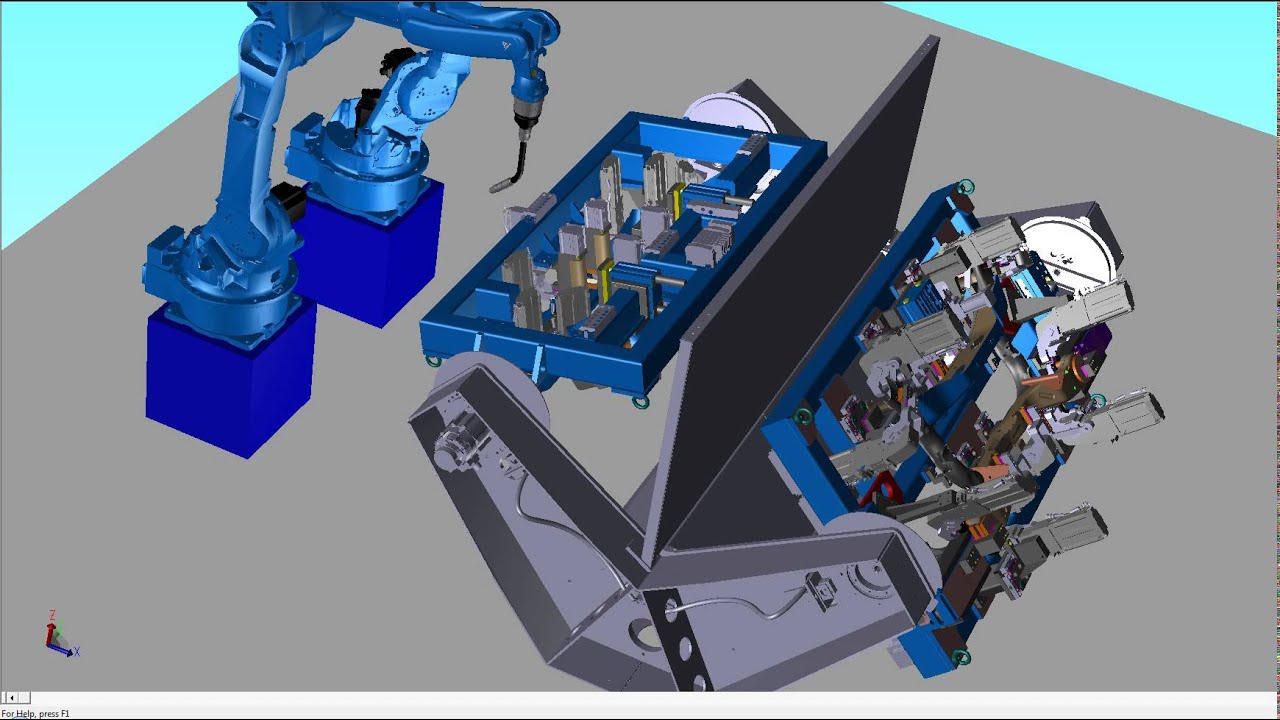 Twin Robot Simulation - YouTube