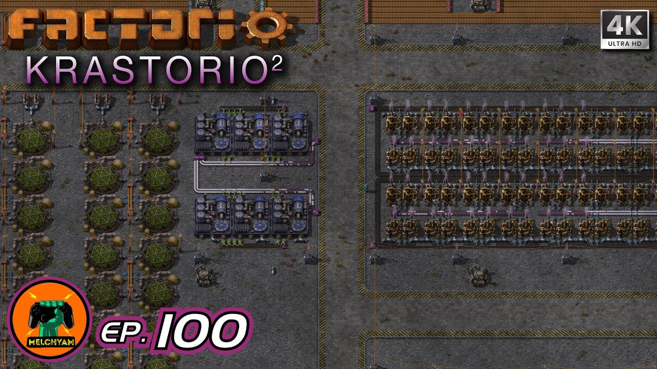 FACTORIO 1.1 KRASTORIO 2 // EP. 100 - NUEVO BUS DE PLÁSTICO - YouTube