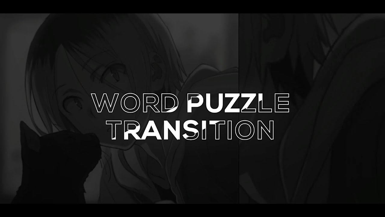 word puzzle transition | video star - YouTube