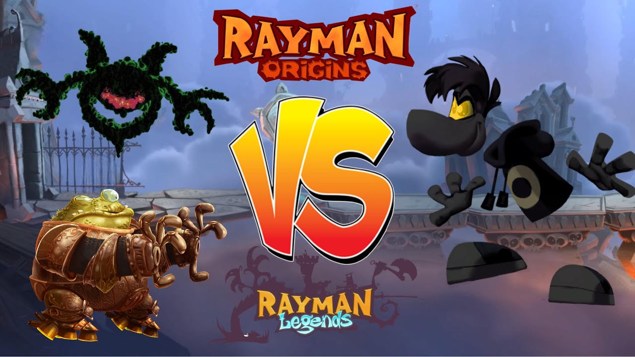 dark rayman all flying bosses - YouTube