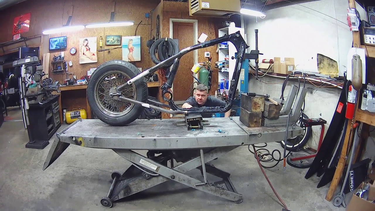 Building a Led Sled Sportster Chopper! - YouTube