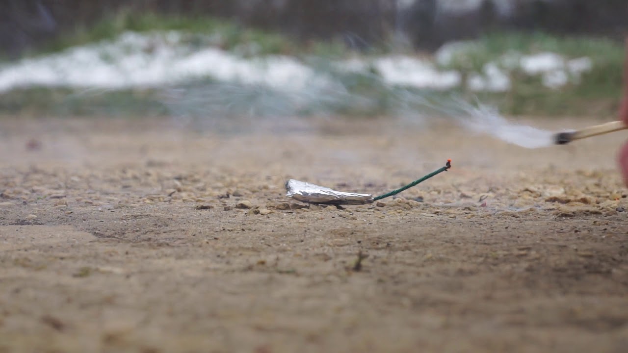 KNO3 Firecracker Test - YouTube