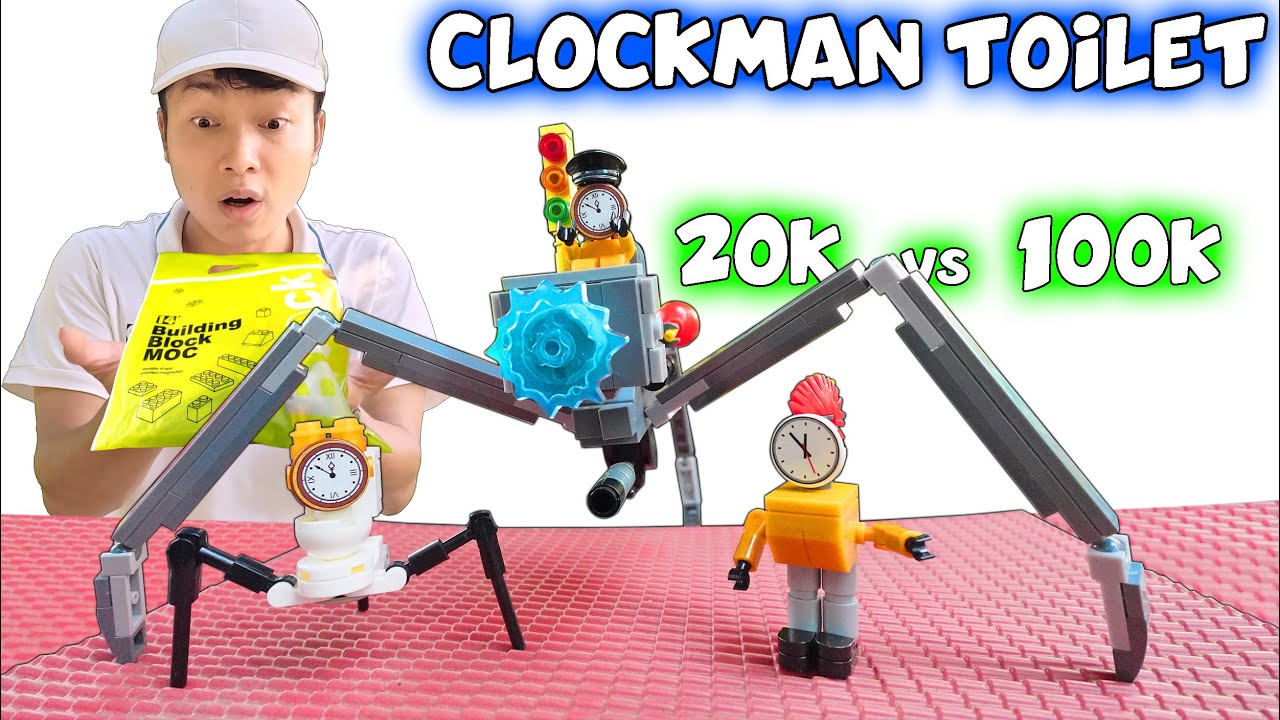 Lego Clockman Toilet 20K Và 100K Biến Dị ? Hải Củ Cải Ghép Lego Clock ...