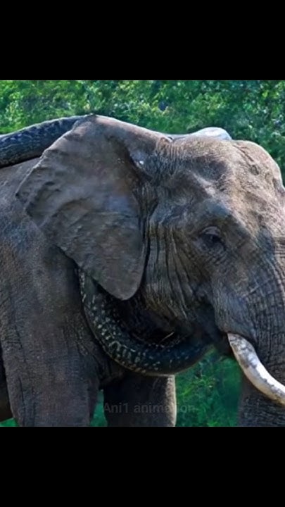 Python Captures Elephant's Body. - Youtube