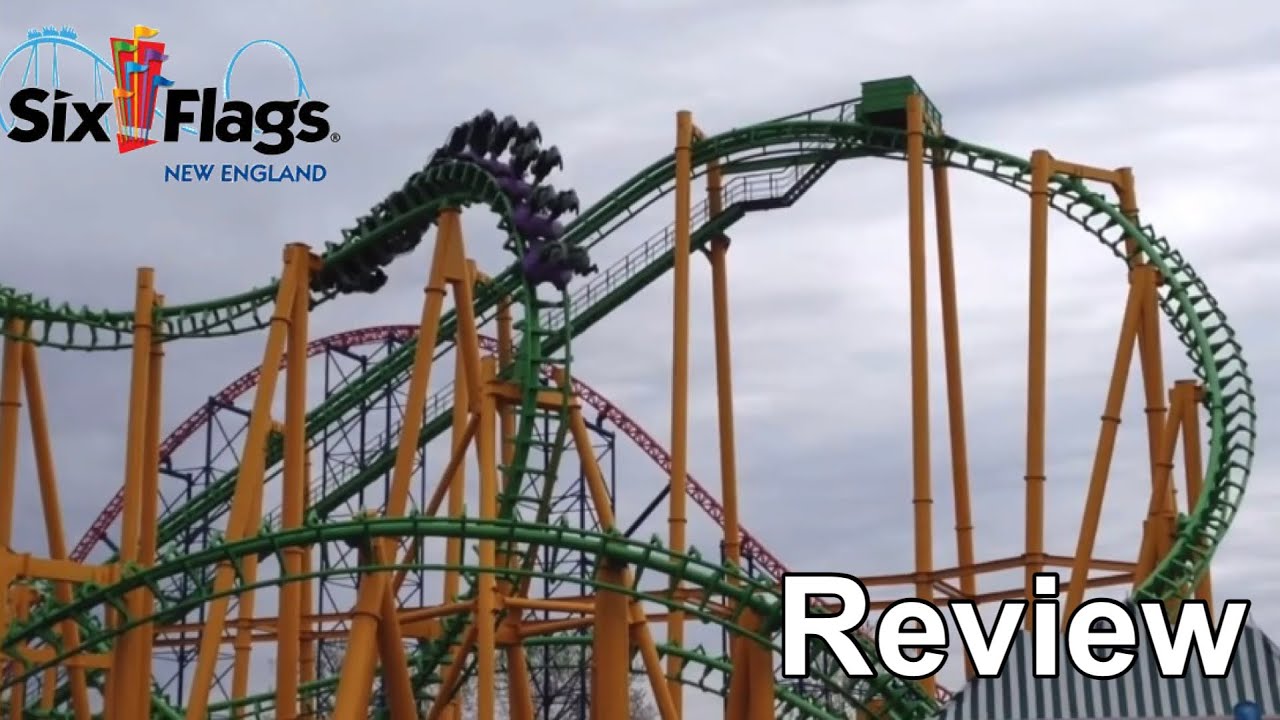 Six Flags New England Review, Agawam MA - YouTube