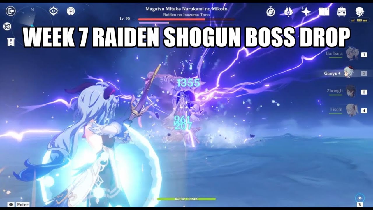 Week 7 Raiden Shogun Boss Drop | Genshin Impact - YouTube