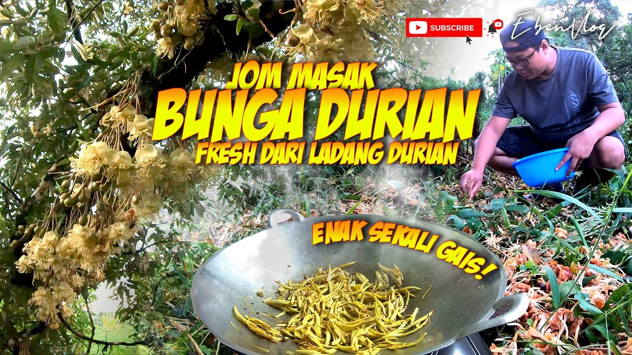Makan Bunga Durian Setahun Sekali Sangat Enak | Savory Durian Blossom ...