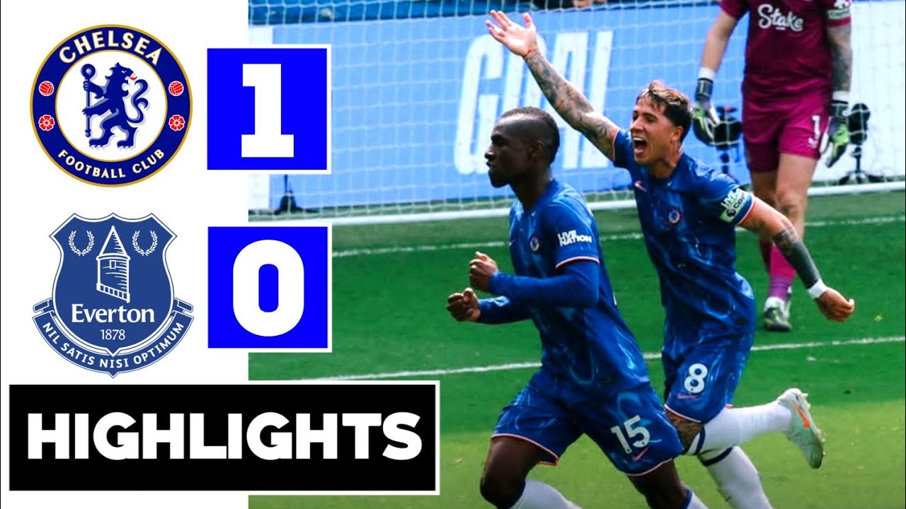 Chelsea vs Everton (1-0) All Goals & Extended Highlights | Jackson Goal ...
