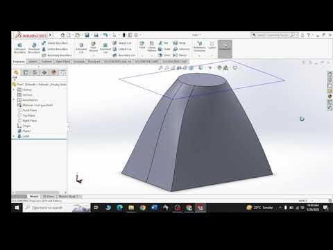 Loft boss/base & Loft cut | SolidWorks basic tutorials | Learn SolidWorks 3D - YouTube