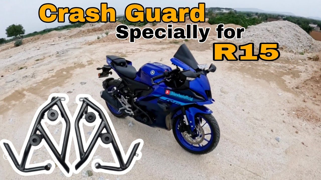 Strongest Crash Guard Specially For R15 V4 From Bikewheelofficial - YouTube