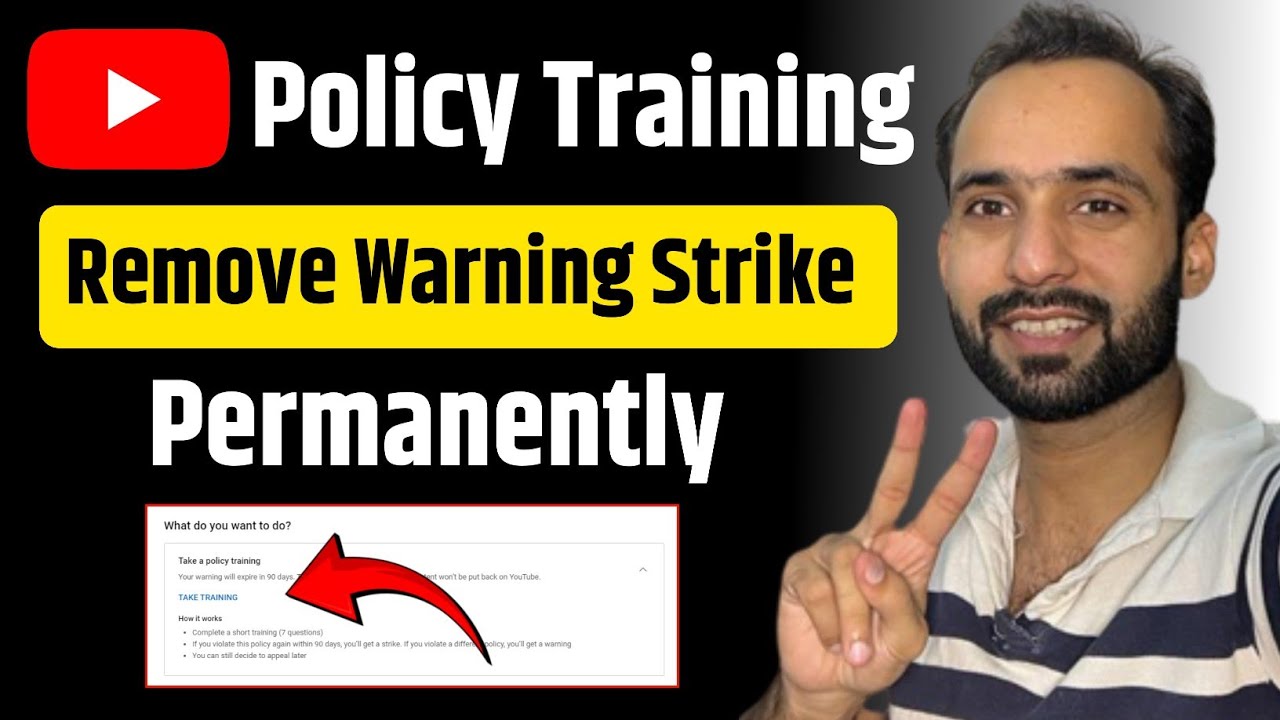 How To Remove Community Guidelines Warning With Policy Training On ...