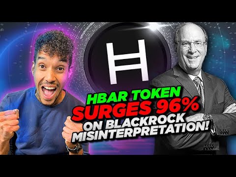 HBAR Token Soars 96% Due to BlackRock Buzz - Cryptocurrency News - YouTube