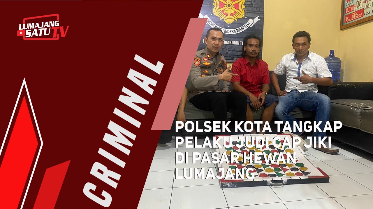 Polsek Kota Tangkap Pelaku Judi Cap Jiki di Pasar Hewan Lumajang - YouTube