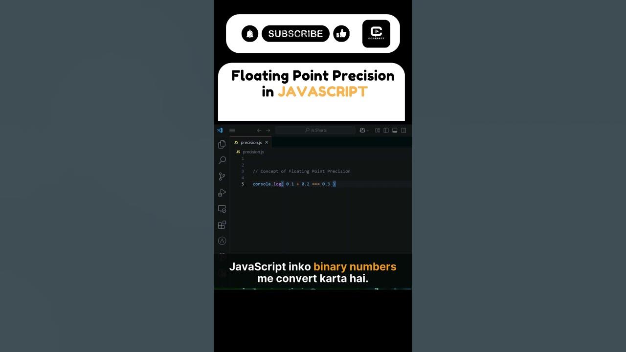 Floating Point Precision In Javascript Javascript Asynchronouscode Asyncawait Youtube