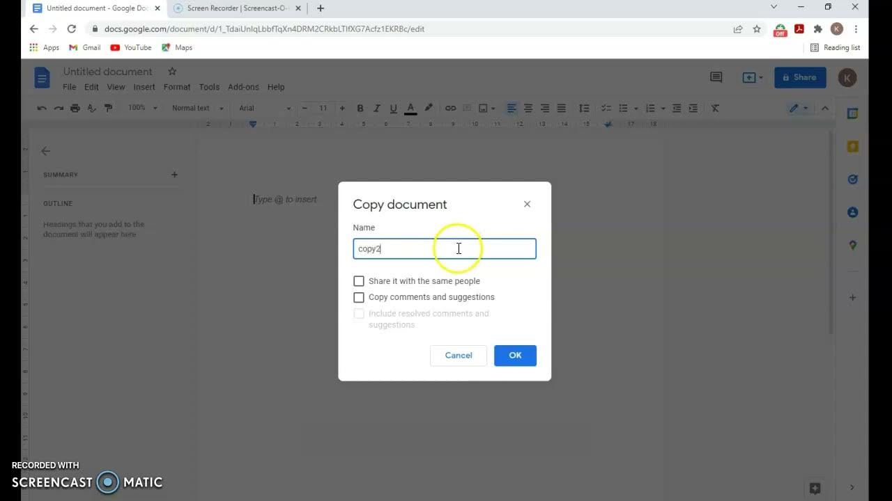 How do I duplicate pages in Google Docs - YouTube