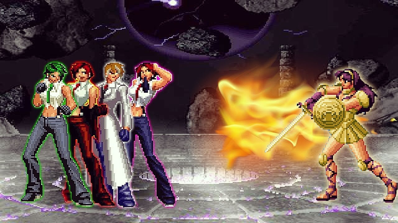 [KOF Mugen] Athena DGF Vs Super Vanessa Team - YouTube