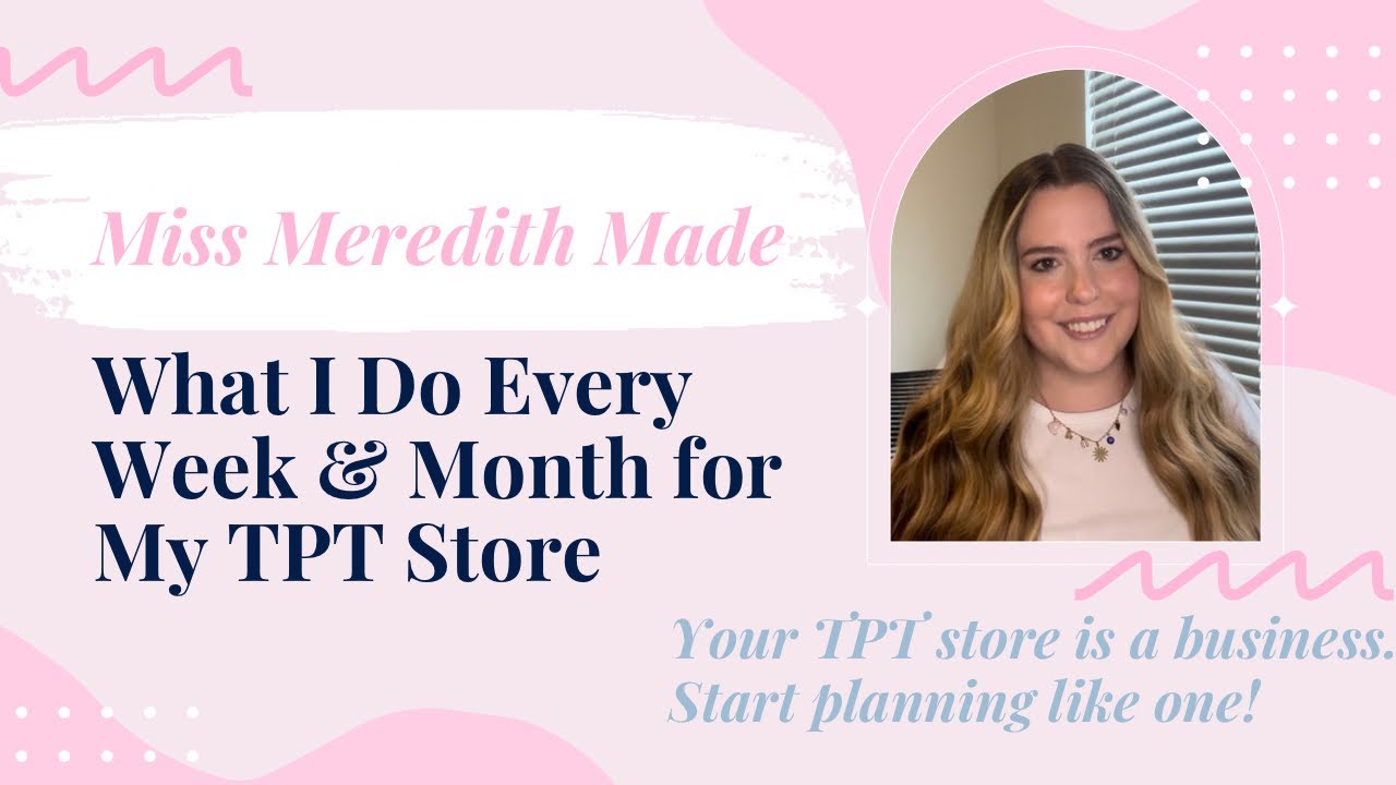 Weekly + Monthly Habits & Goals That Grow My TPT Store - YouTube