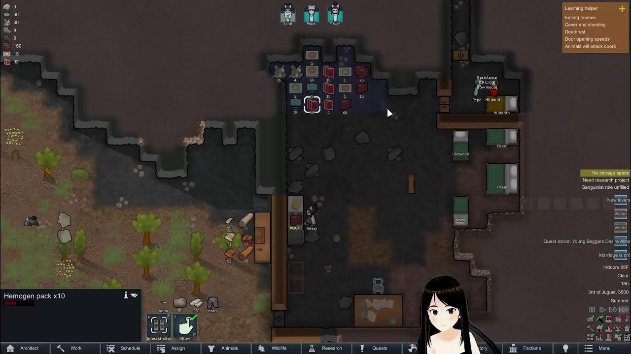 Late night Rimworld (multiplayer mod w/friends) - YouTube