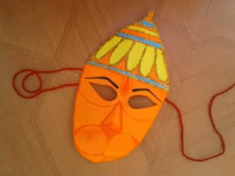 DIY -Activity for Hanuman Jayanti | How to make Hanuman ji face mask ...