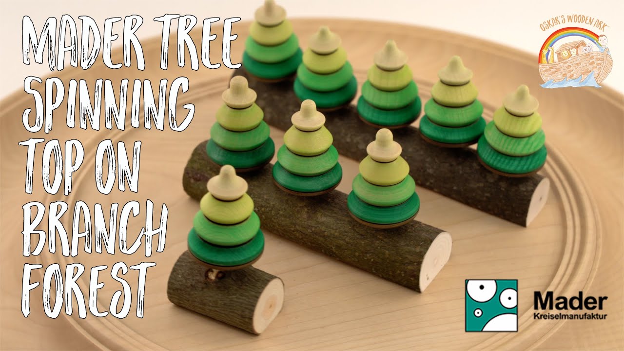 Mader Tree Spinning Top on Branch Forest - YouTube