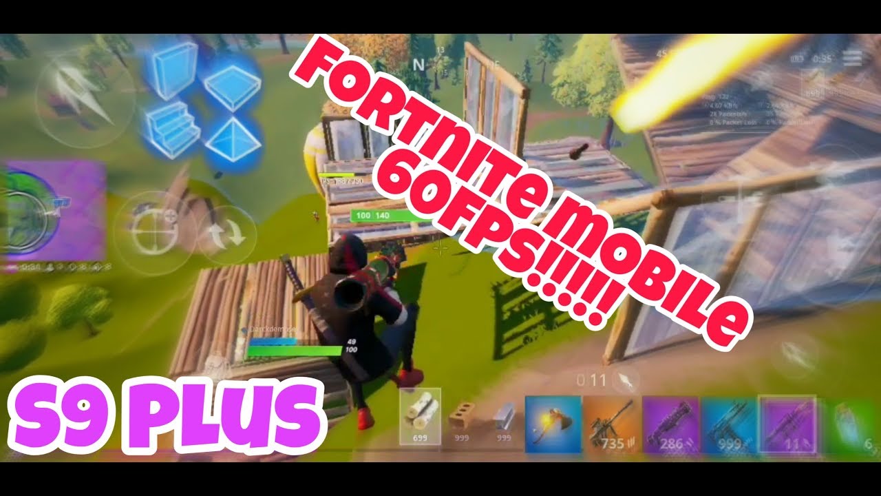 El mayor potencial del S9 Plus Fortnite Mobile | 40 - 60 fps - YouTube