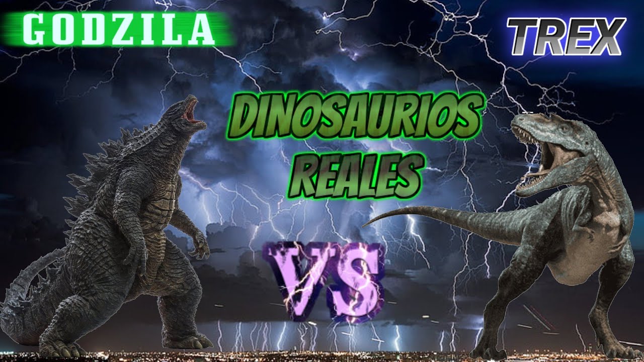 GODZIlLA VS T REX YOUTUBE PELEA - YouTube