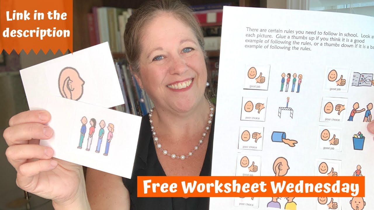 Free Worksheet Wednesday: back to school rules - YouTube