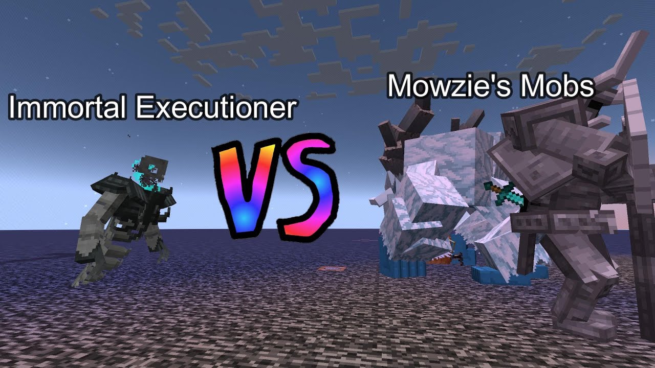 Immortal Executioner vs Mowzie's Mobs Minecraft Mob Battle - YouTube