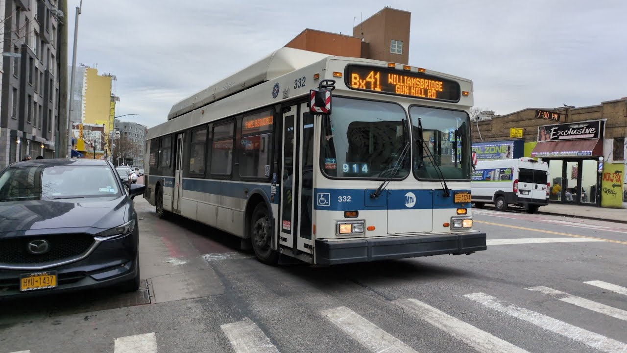 NYCT Bus: 2011 New Flyer C40LF Snow Loans on the Bx38 and Bx41 in ...