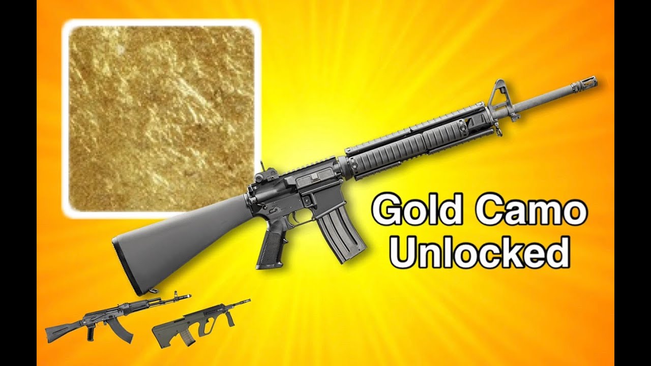 I unlocked gold camo for the M16 - YouTube