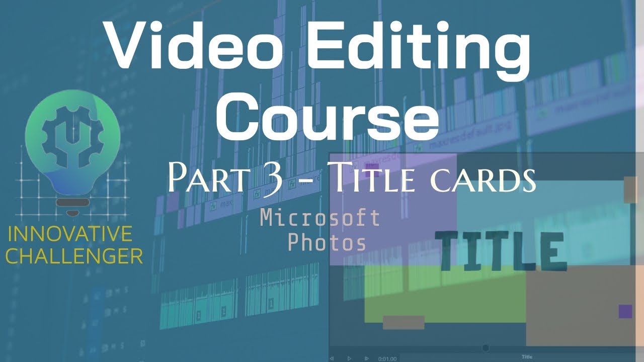 Video Editing - Part 3(About Title Cards) - YouTube